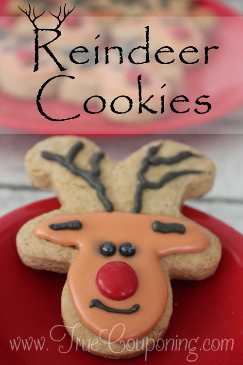 How To Make Reindeer Cookies Made From A Gingerbread Cookie Cutter