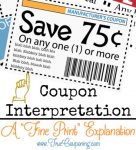Understanding Coupon "Fine Print"