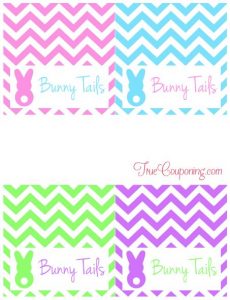 How To Make Bunny Tail Easter Treat Bags (With FREE Printable)