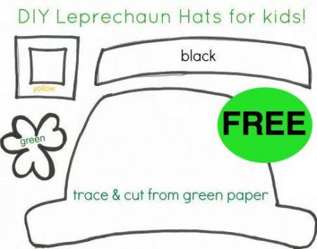 FREE St. Patrick's Day Hat Printable Craft!