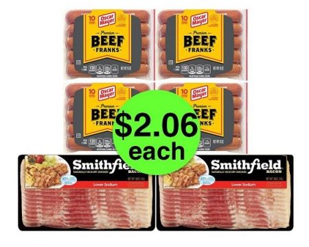Don't Miss TWO (2!) Smithfield Bacon Packs & FOUR (4!) Oscar Mayer Beef ...