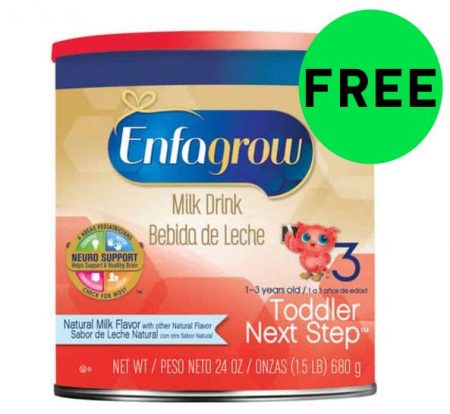 FREE Enfamil Toddler Next Step Formula!