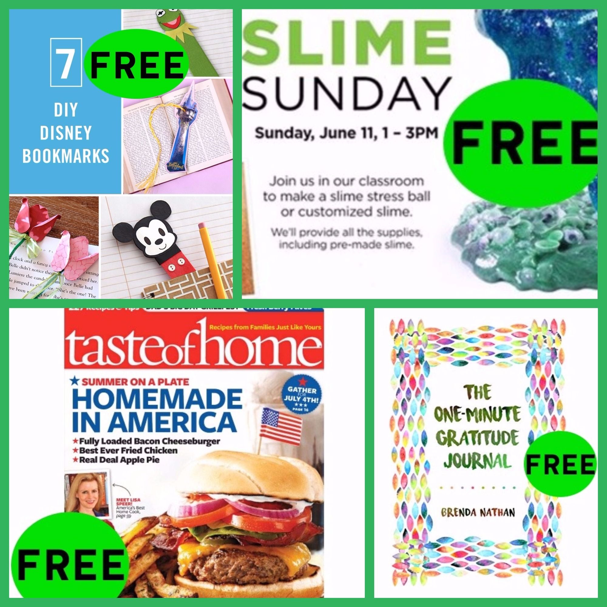 FOUR (4!) FREEbies: One-Year Subscription to Taste of Home Magazine ...