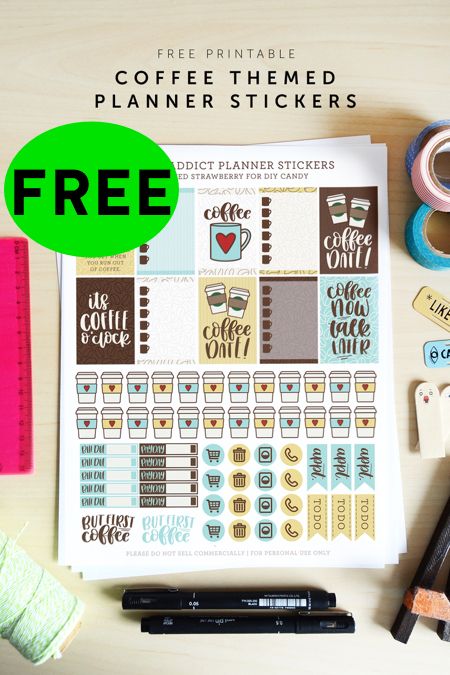 Get The Best FREE Monthly Planner Sticker Printables