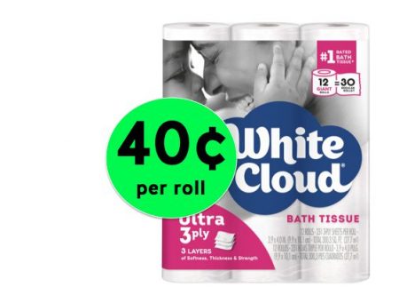 Pick Up White Cloud 3-Ply Bath Tissue ONLY 40¢ Per GIANT Roll at ...