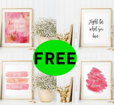 FREE Inspirational Quote Printables!