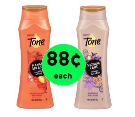 Get TWO (2!) Tone Body Wash ONLY 88¢ Each at Walmart! ~Right Now!