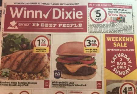 SURPRISE! Special $5 Off $40 Winn Dixie Coupon In Today's Mail! {Use It ...