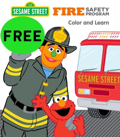 FREE Sesame Street Fire Safety Coloring and Activity Booklet!