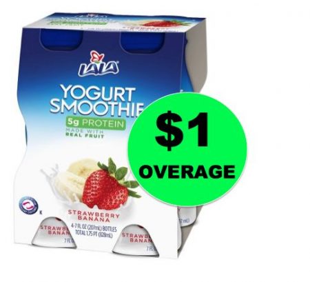 Delicious! FREE + $1 Overage LaLa Yogurt Smoothie 4-pack at Walmart ...