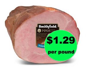Get Smithfield Shank Portion Ham $1.29/lb at Winn Dixie! ~ Right Now!