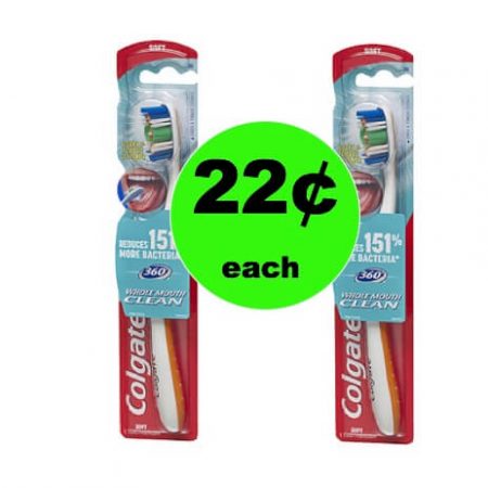 Pick Up 22¢ Colgate 360 Toothbrushes at Walgreens! (12/31 - 1/6)