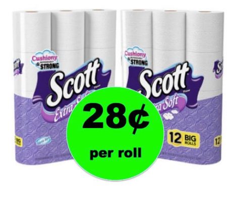 Stock Up on TP! Get Scott Extra Soft Bath Tissue for Only 28¢ Per Roll ...