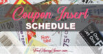 The Best Sunday Coupon Insert Schedule You Need This Year!