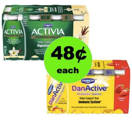 Pick Up 48¢ DanActive & Activia Daily Smoothie 8 Packs at Walmart!