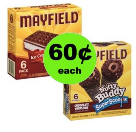 HOORAY for 60¢ Mayfield Ice Cream Novelties at Winn Dixie! (Ends 5/1)