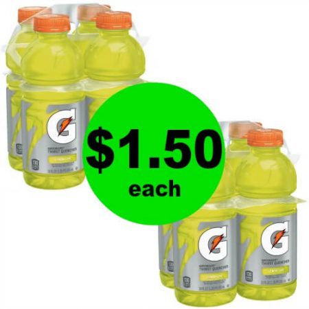 Gatorade 4 Packs, $1.50 at CVS! (Ends 5/12)