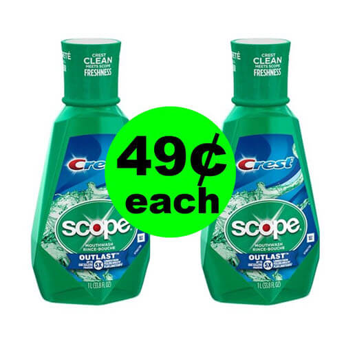 CVS Deal: ? FREE Scope 1 Liter Bottle (Or 2 For $.49 Each)! (9/9-9/15)