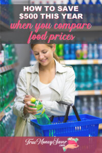 How To Save $500 This Year When You Compare Food Prices